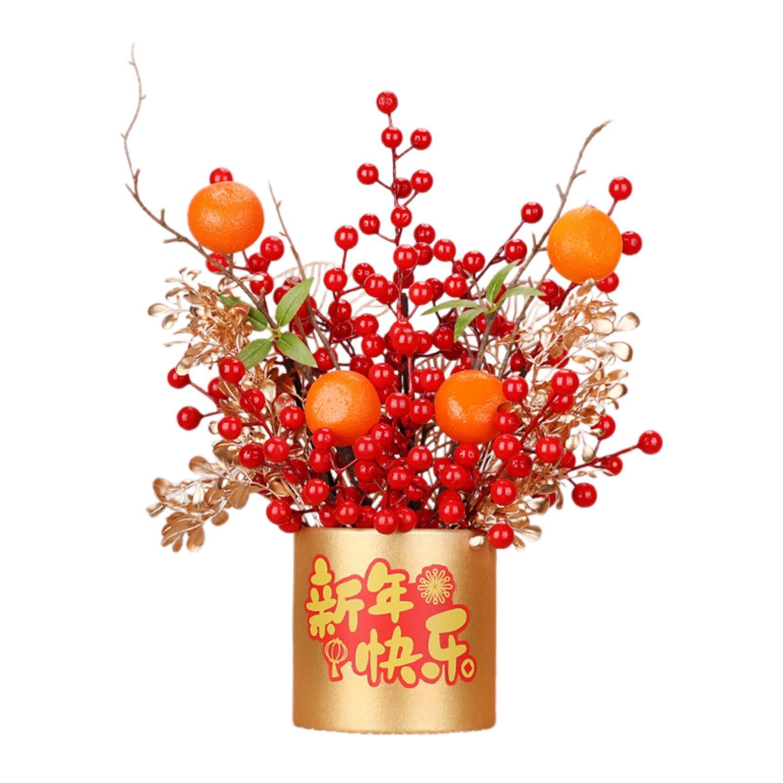 deevoka New Year Blessing Bucket Chinese Good Luck Bucket for Desk ...