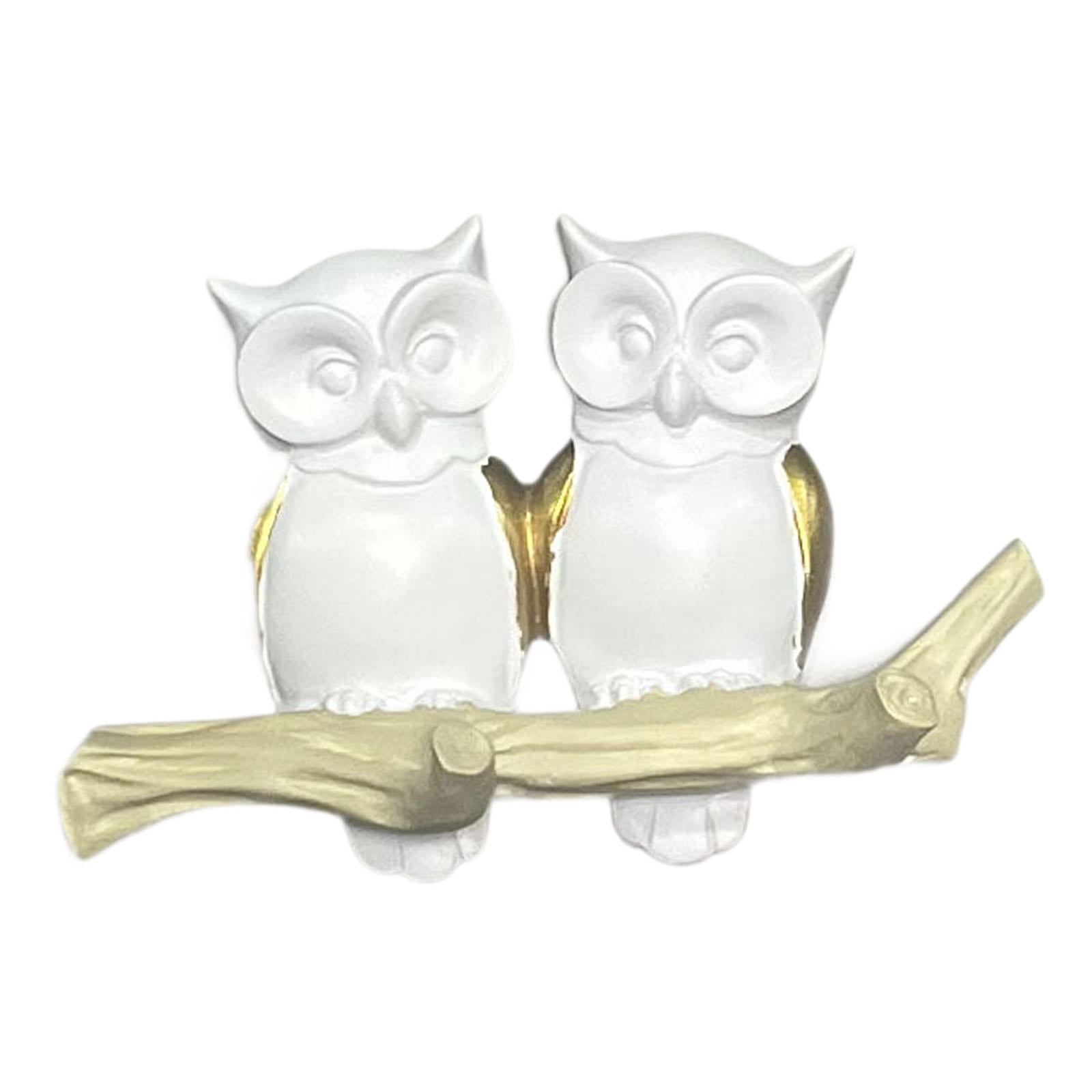 deevoka Owl Wall Hook Decoration Rack for Bedroom Porch Household ...
