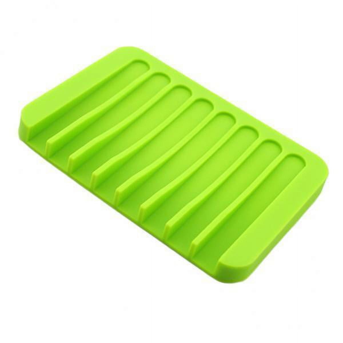deevoka Pack of 2 Silicone Comb Soap Tray Non-Slip Drain Trays for ...