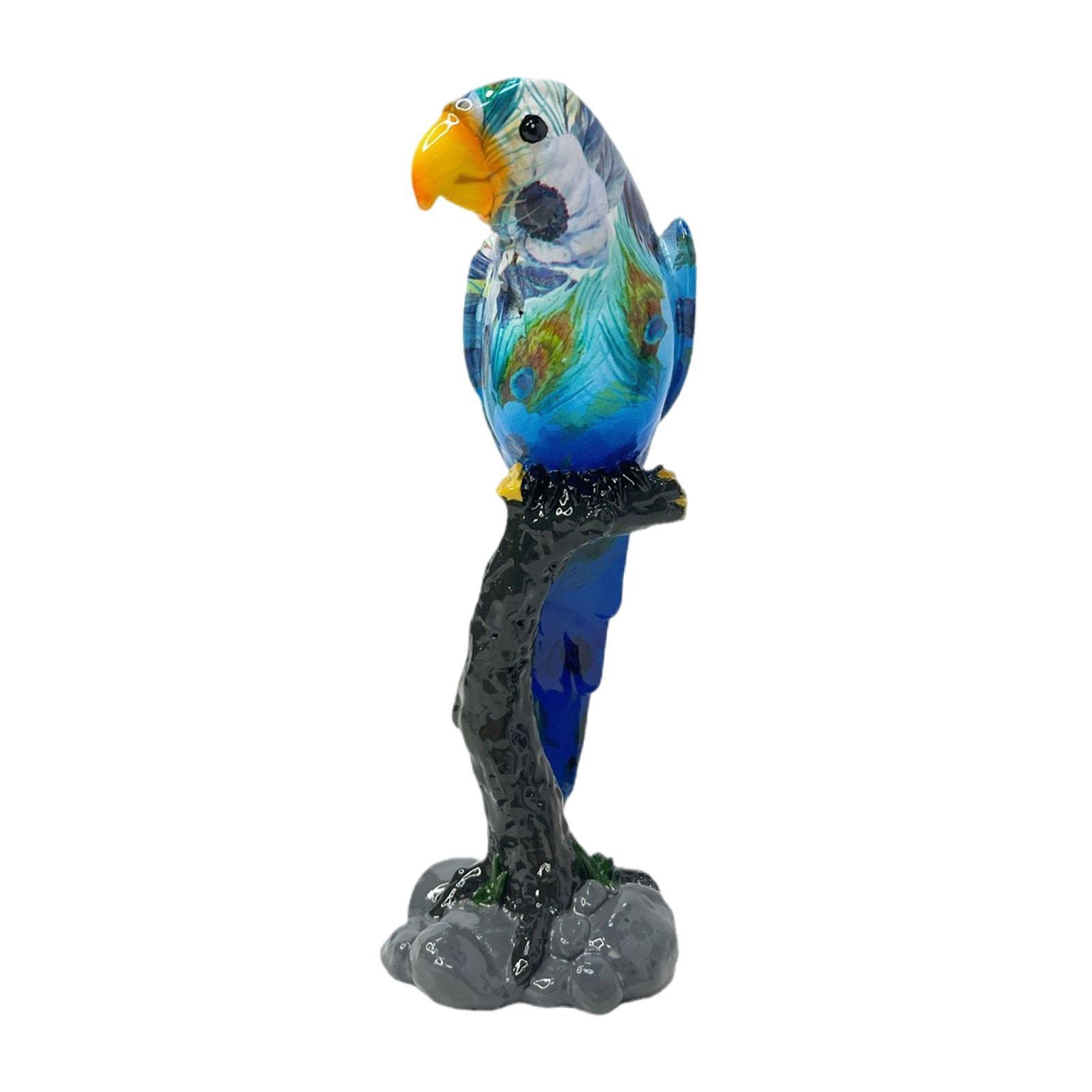 deevoka Parrot Sculpture Decorative Ideal Present Bird Statue for Porch ...