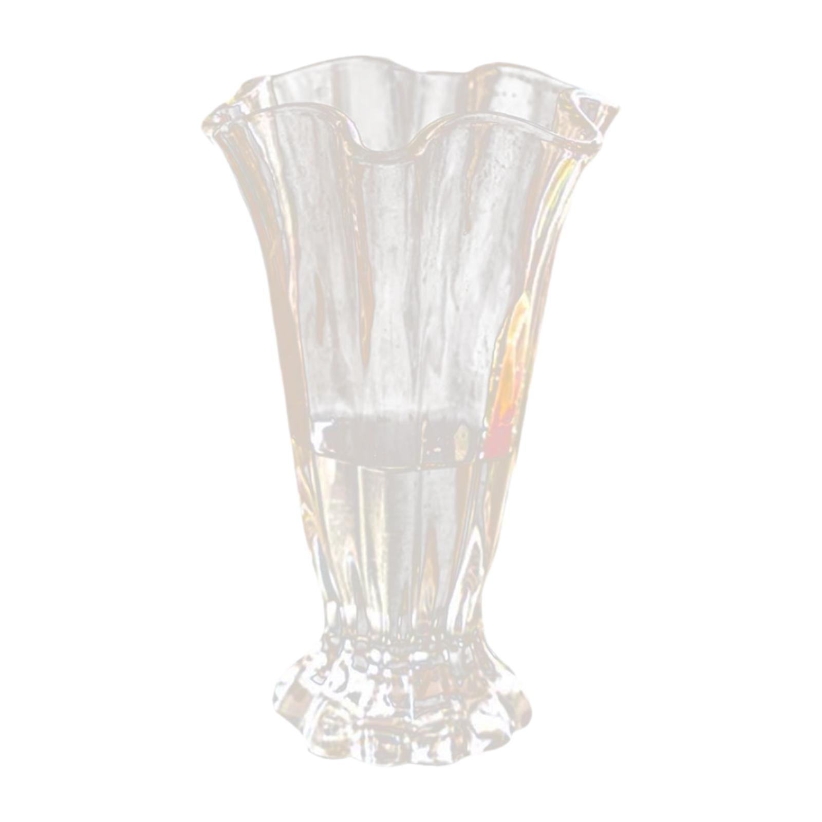 deevoka Petals Glass Vase Portable Plant Flower Container for Cafe ...