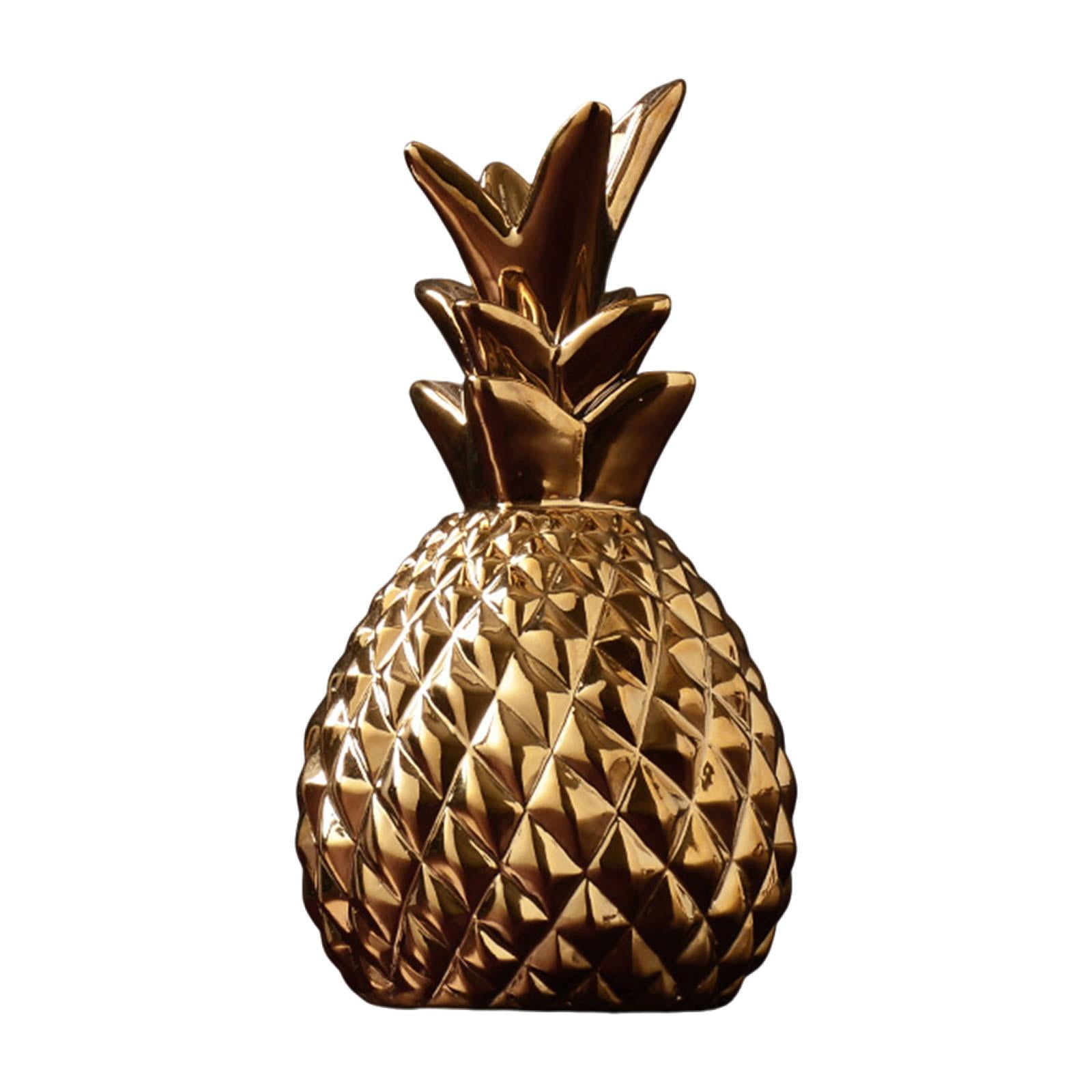 deevoka Pineapple Decorative Ceramic Pineapple Figurine for Desktop ...