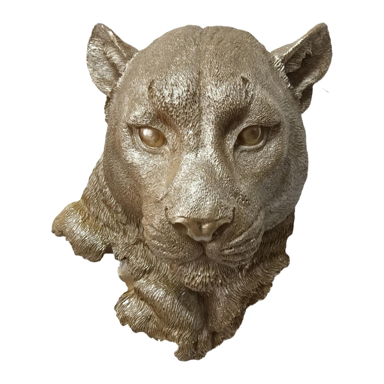 deevoka Polyresin Animal Head Wall Statue Plaque Handmade Wall Art ...