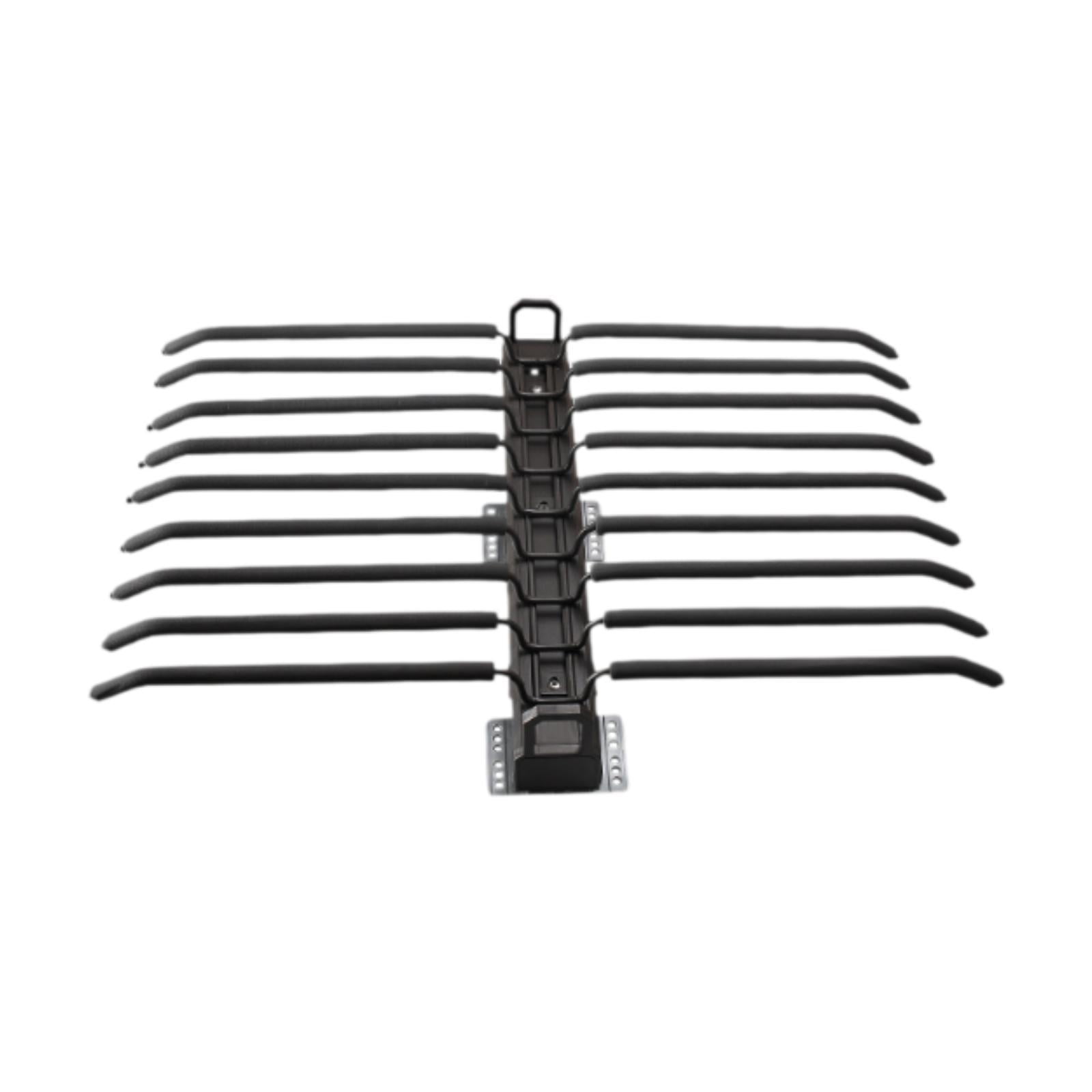 deevoka Pull Out Trousers Rack Clothing Holder Double Row Top Mounted ...