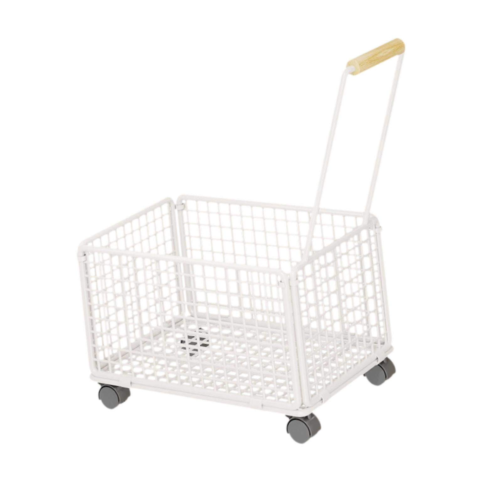 deevoka Rolling Storage Basket Carry on Organizer with Wheels for Books ...