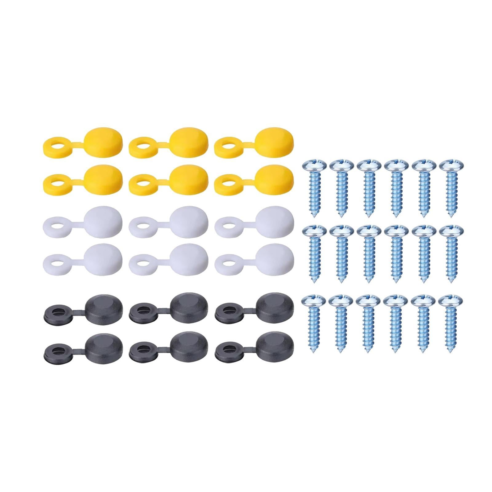 deevoka Screws and Caps Set Convenient Fixing Devices for 3mm-5mm Screw ...