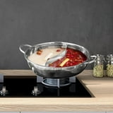 deevoka Shabu Shabu Pot Hot Pot with Divider Mandarin Duck Pot Kitchen ...