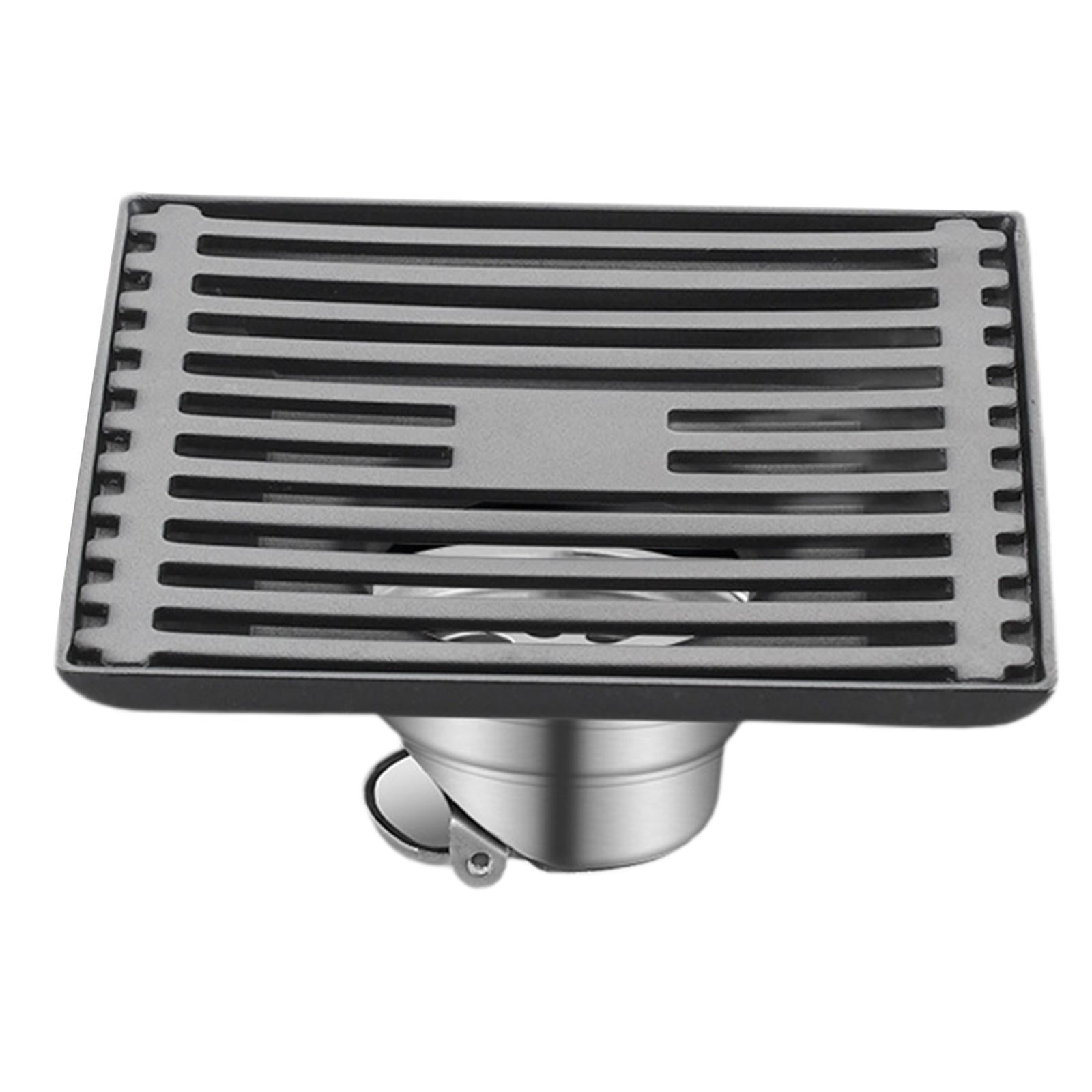 deevoka Shower Floor Drain Square Grate Removable Drain Grate for Hotel ...