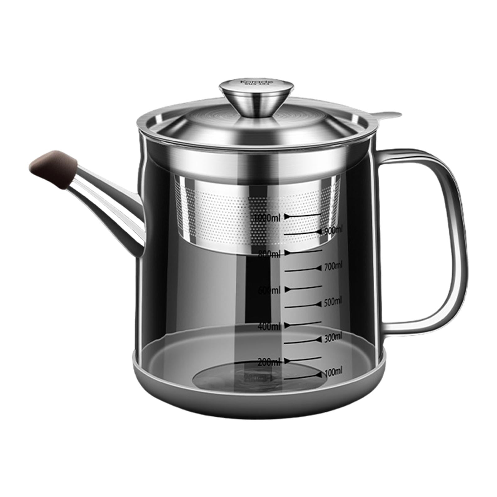 deevoka Soy Milk Large Water Jug Glass Juice Pot for Nut Milk Coffee ...