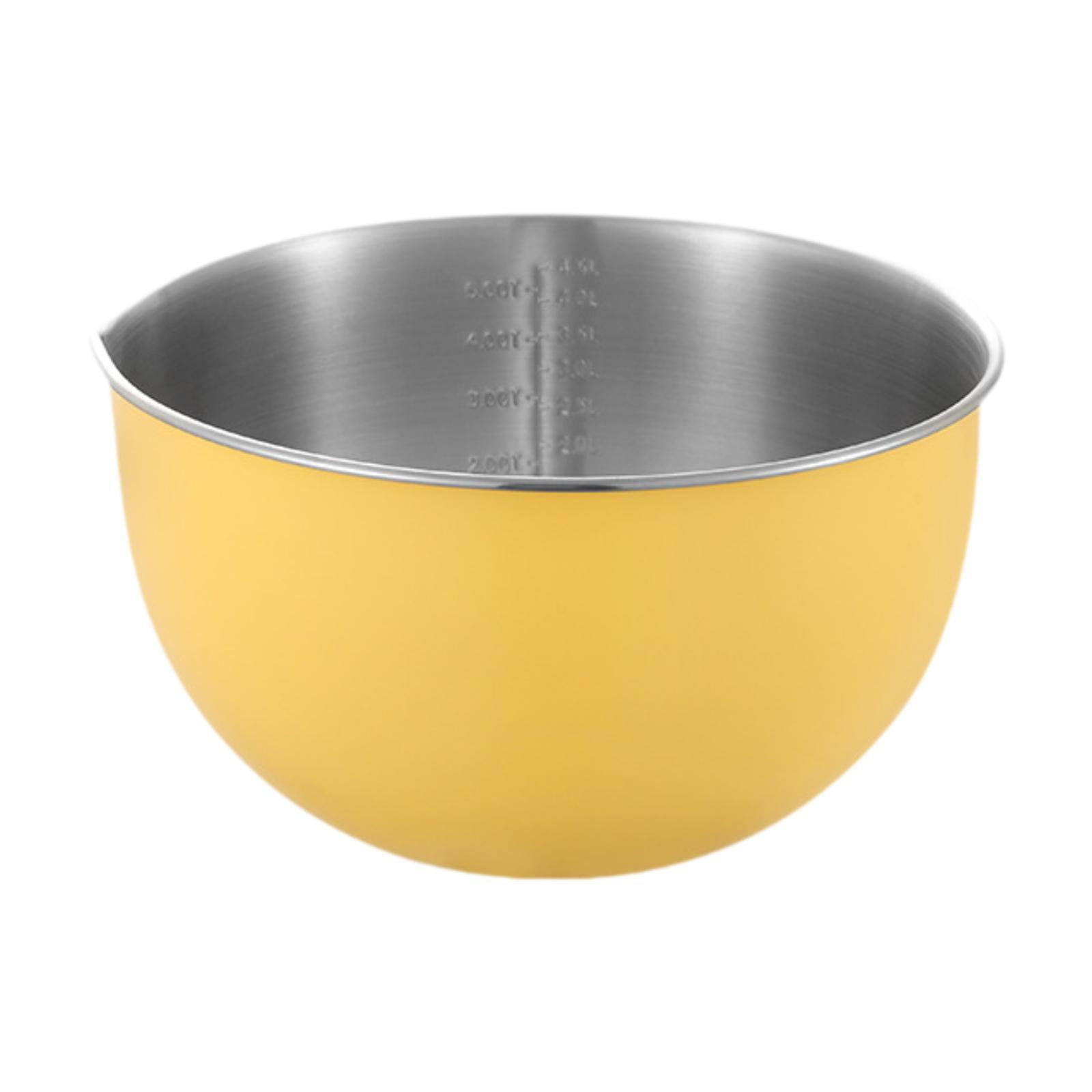 deevoka Stainless Steel Mixing Bowl Clear Scale Bakeware for Kitchen ...