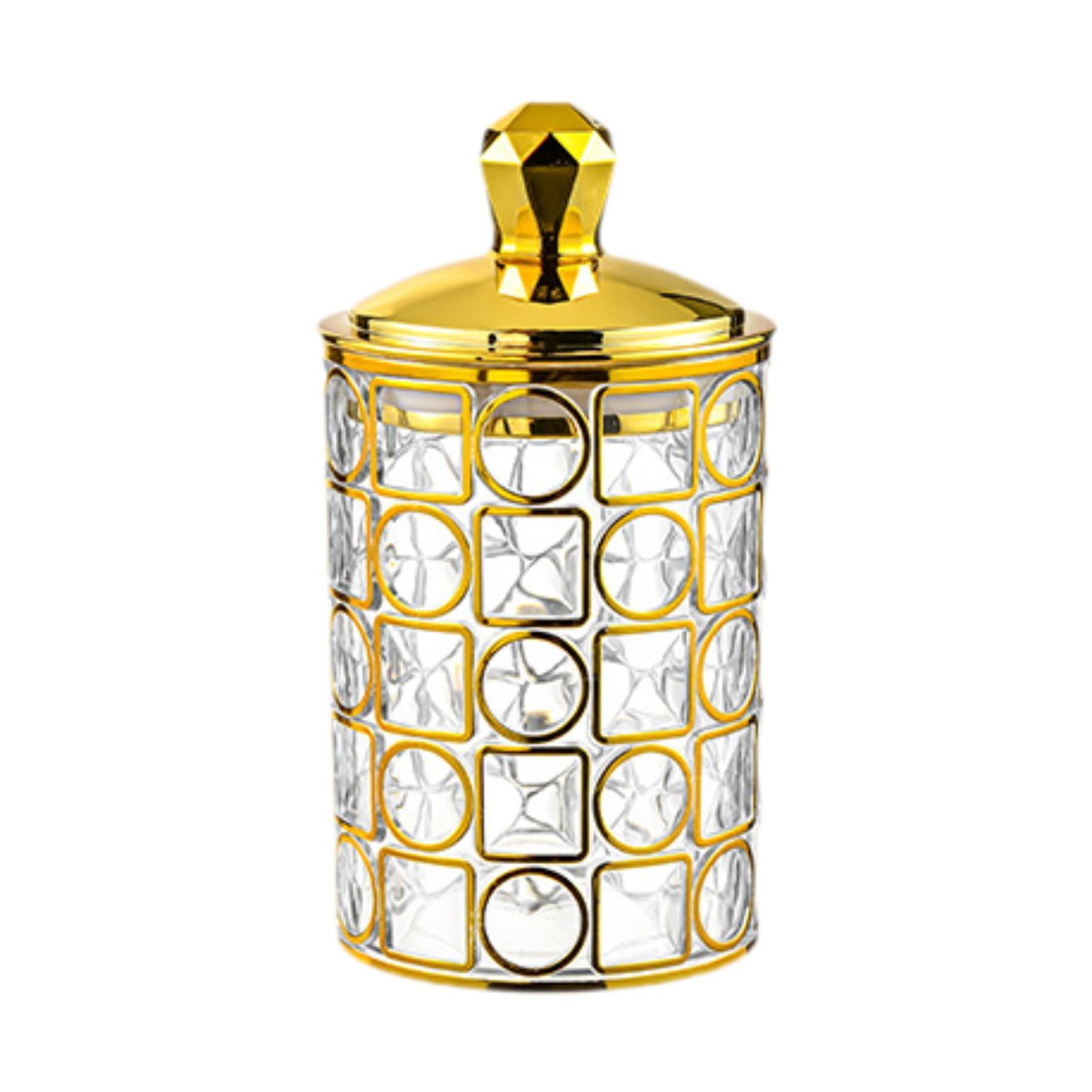 deevoka Storage Jar with Lid Biscuit Container Clear Bathroom Canister ...