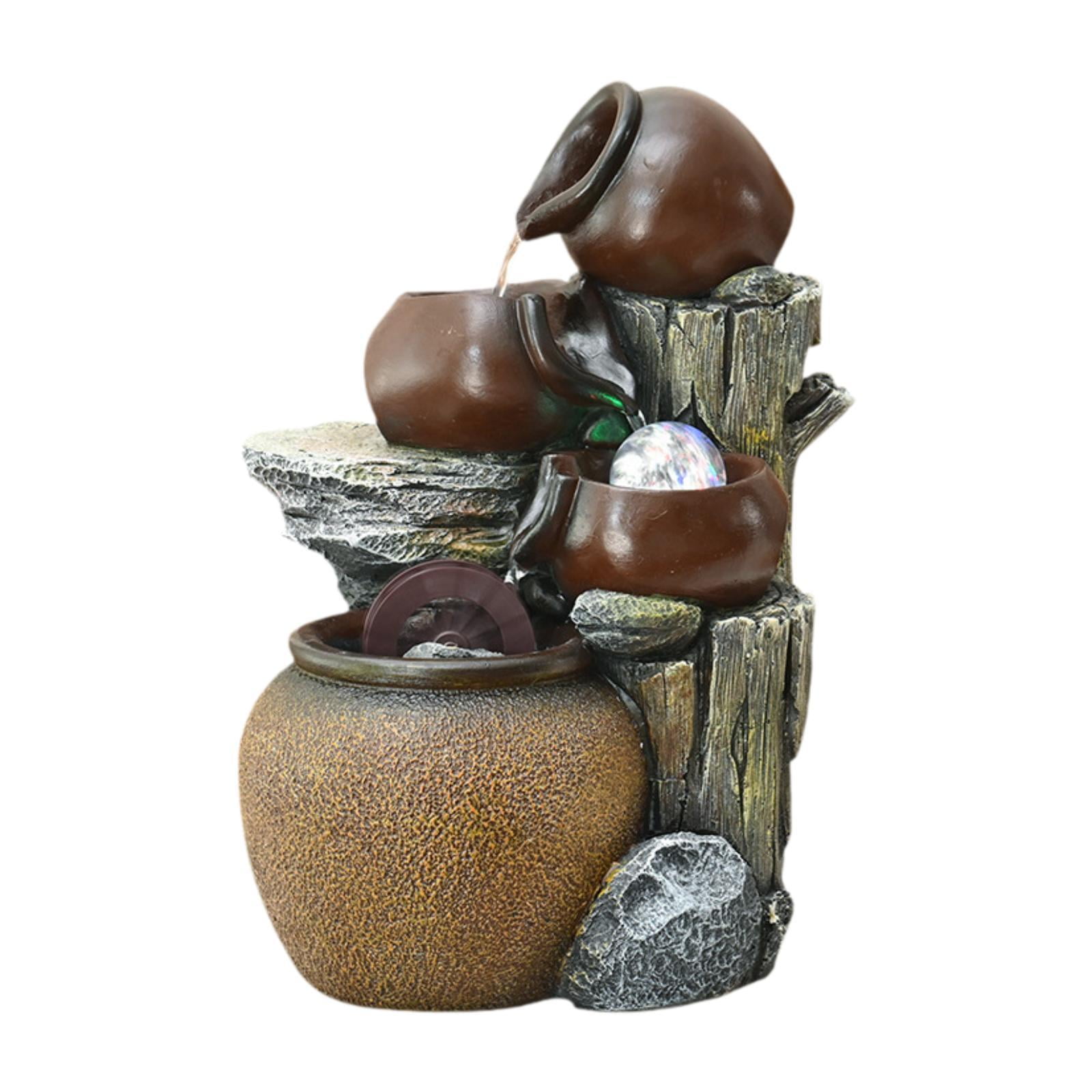 deevoka Tabletop Gift Indoor Waterfall for Home Living Room Indoor ...