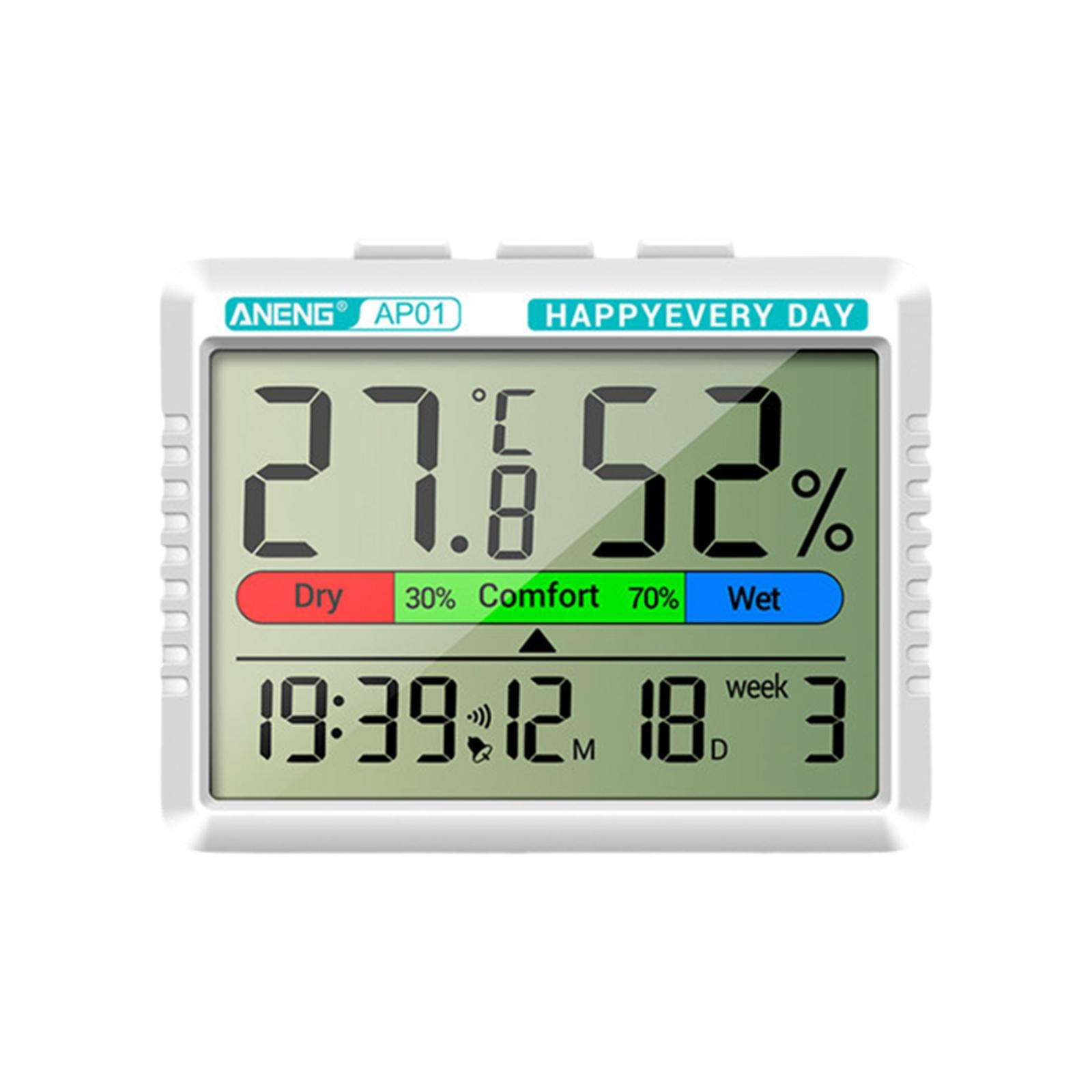 deevoka Temperature Humidity Meter Indoor Hygrometer Freestanding ...