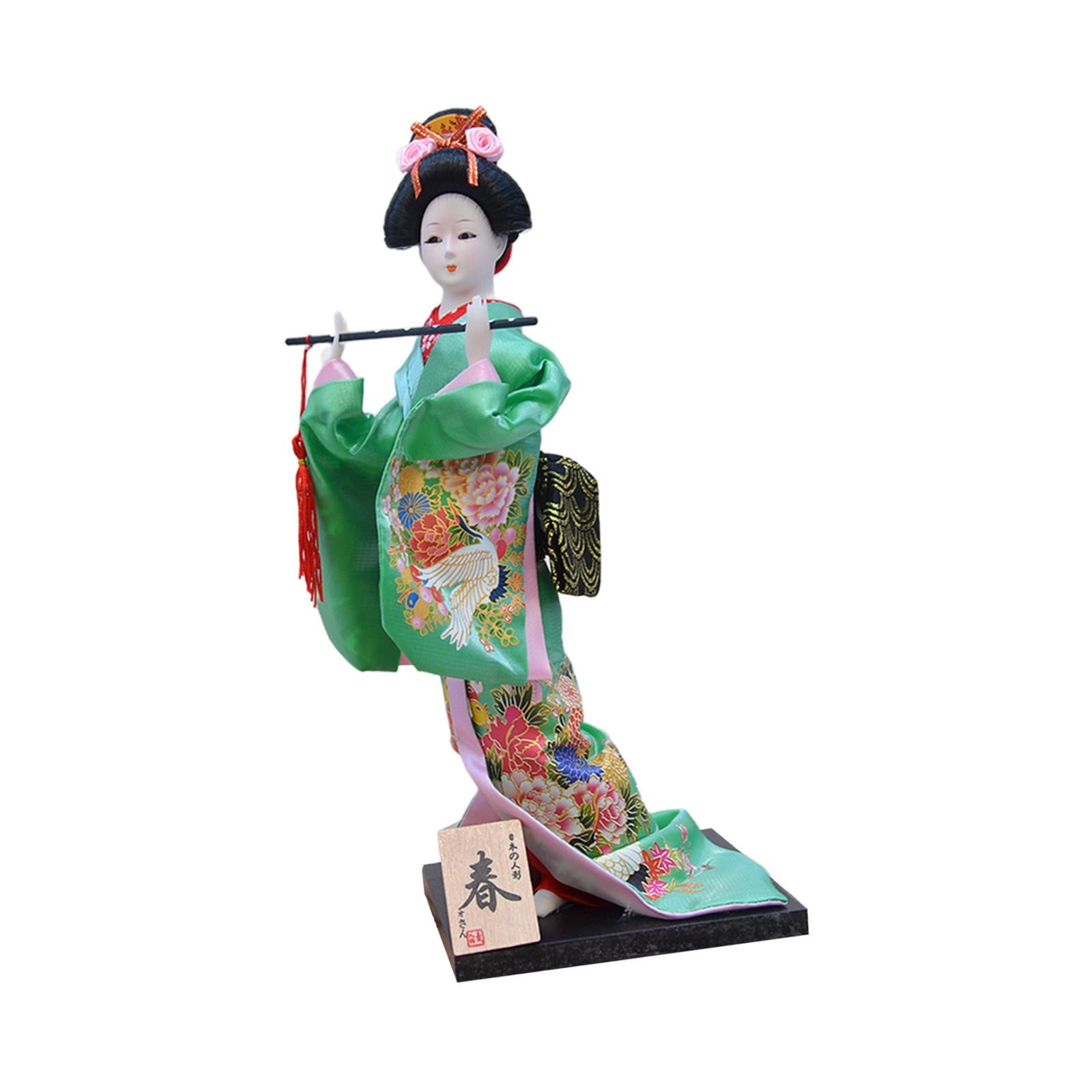 deevoka Traditional Statue 12in Japanese Kimono Geisha Doll Collectible ...