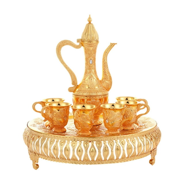 deevoka Turkish Coffee Pot Set Decanter and Glasses for Birthday ...