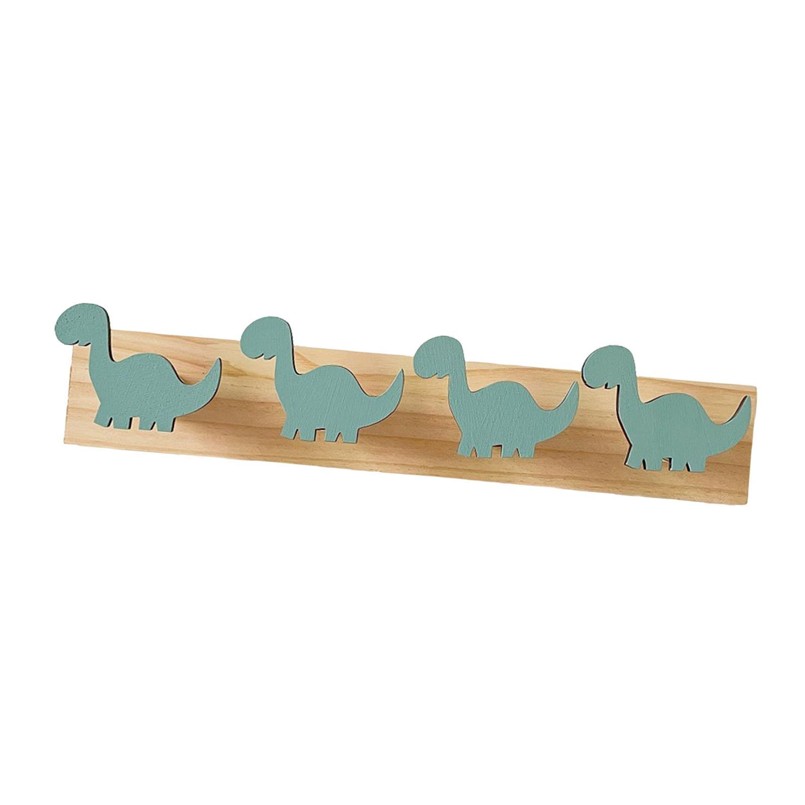 deevoka Wall Hanger 4 Hooks Cartoon Gifts Sturdy Wood Ornament Space ...