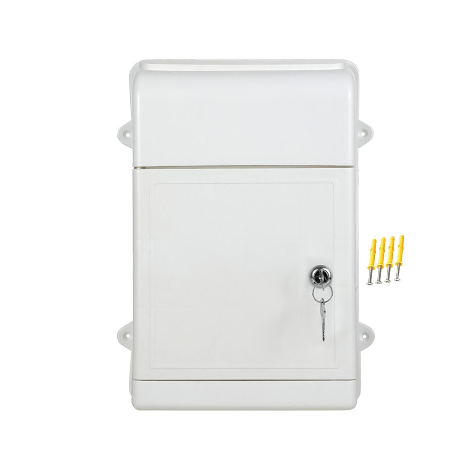 deevoka Wall Mount Mailbox Back Hollow Letter Box for Office Building ...