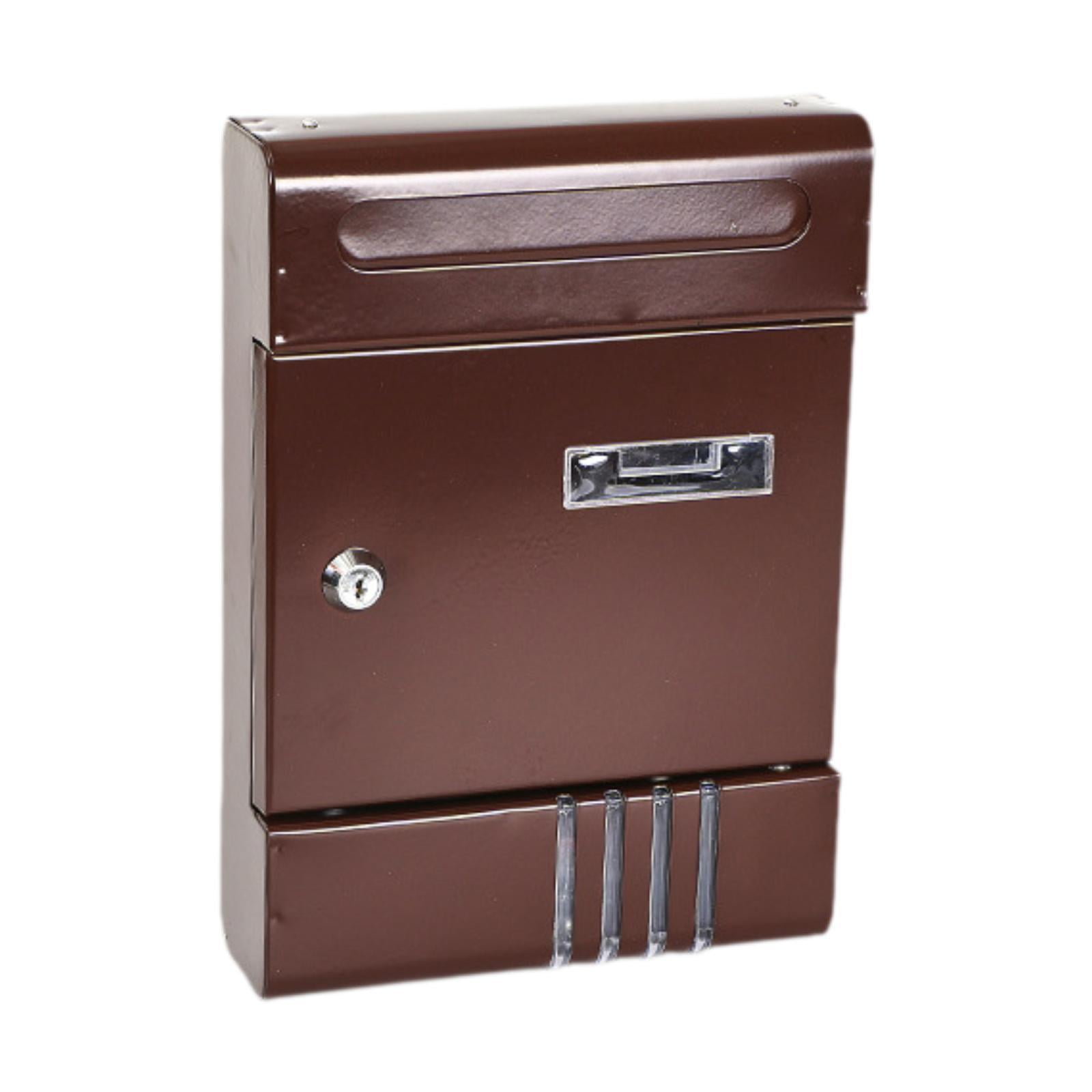deevoka Wall Mount Mailboxes for Outside Lockable Letter Box for ...