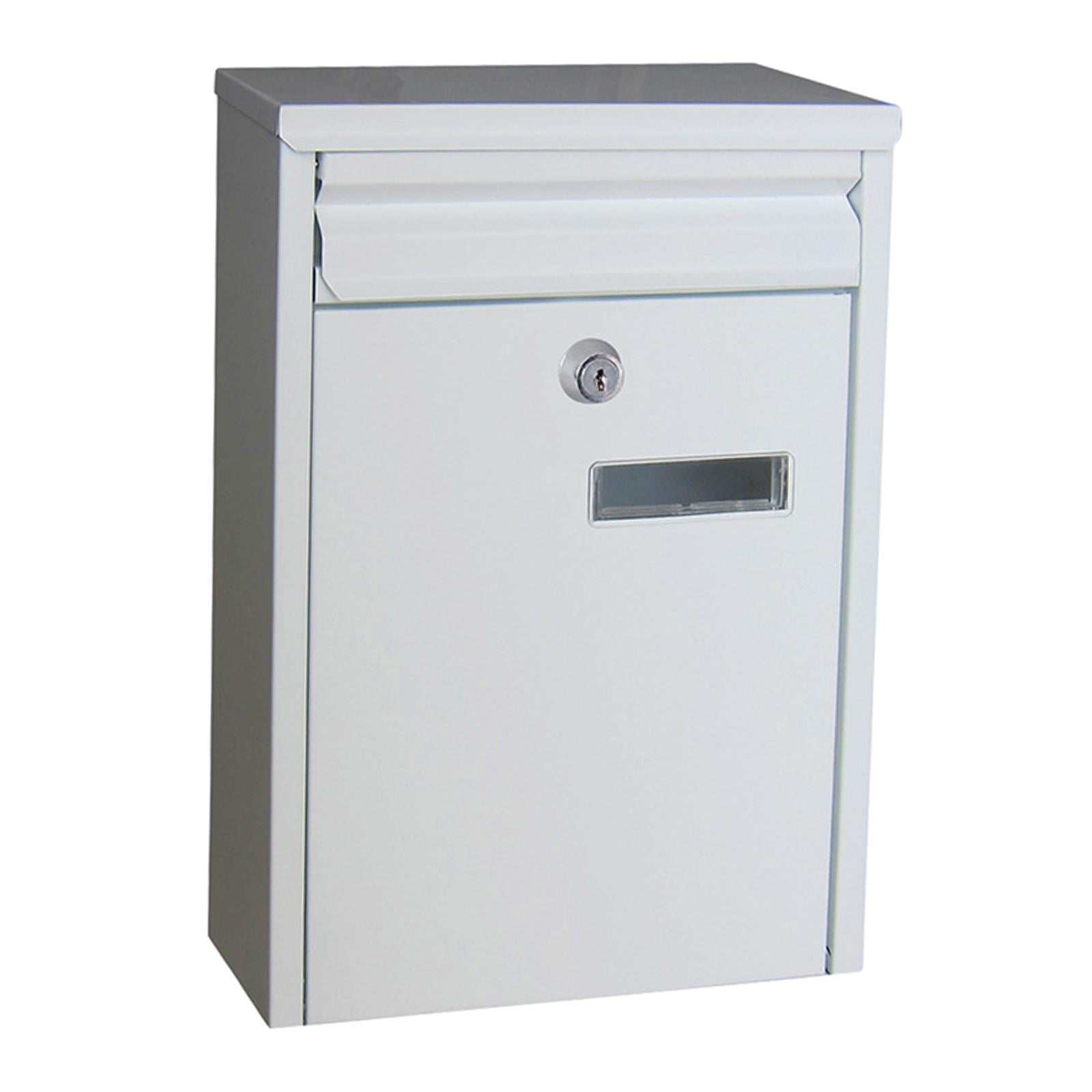 deevoka Wall Mounted Mailbox Newspaper Holder Box for Gate Home Office ...