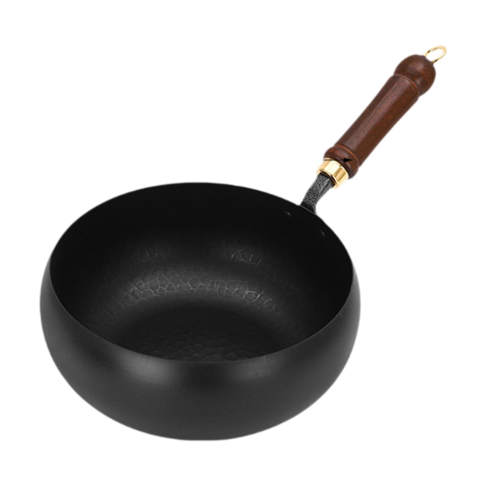 deevoka Wok Pan Cooking Wok Wood Handle Saute Pan Pots Cookware Gas ...