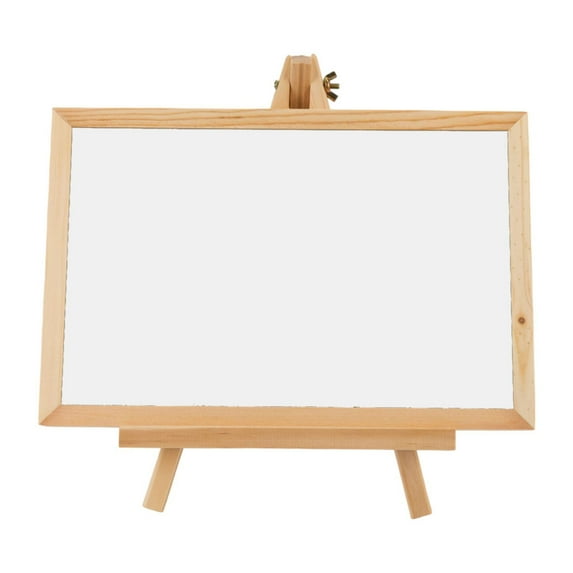 deevoka Wood Chalkboard Sign with Easel Stand Multifunctional 10.6x6 ...