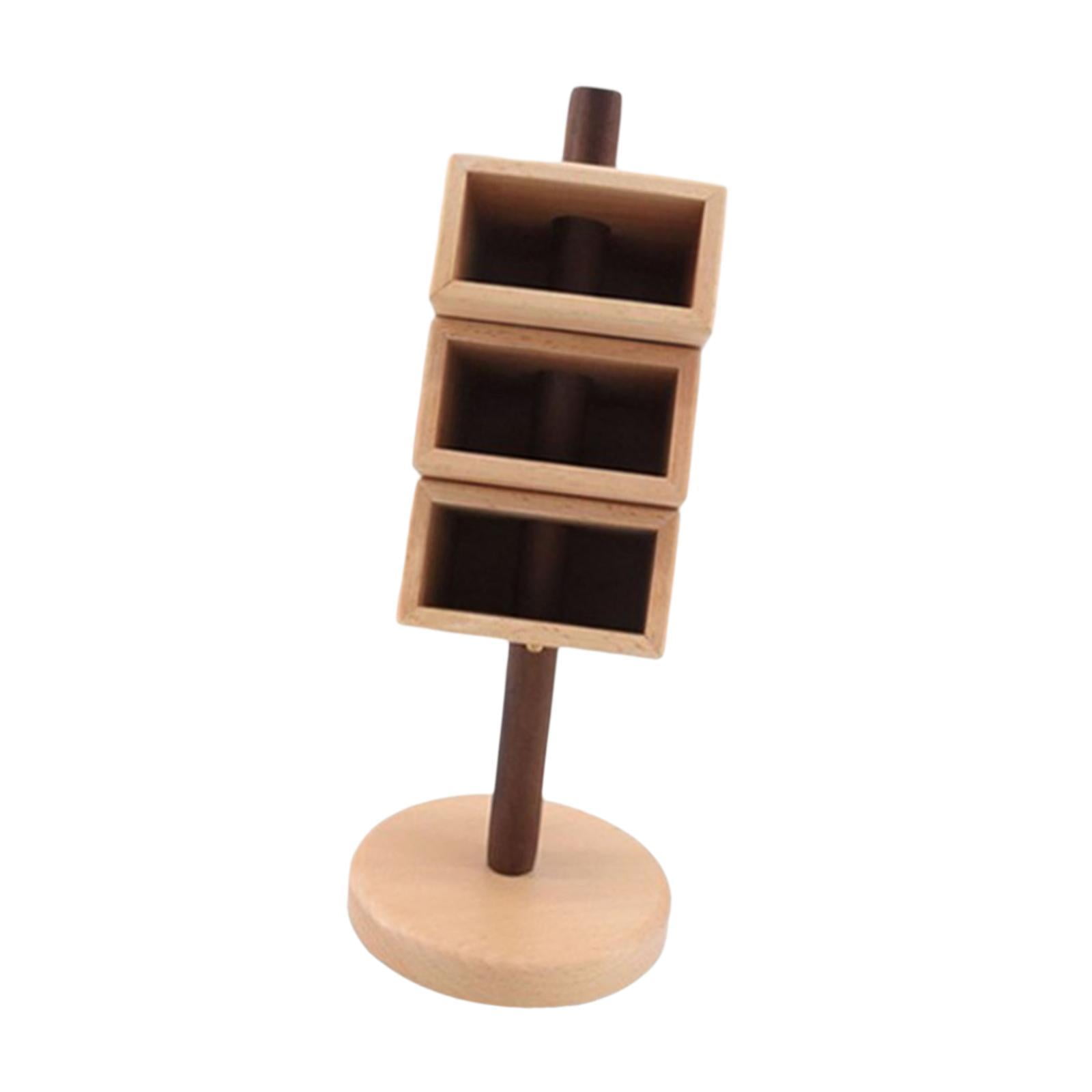 deevoka Wood Pen Holder Space Saving Desk Pen Organizer for Dorm Living ...