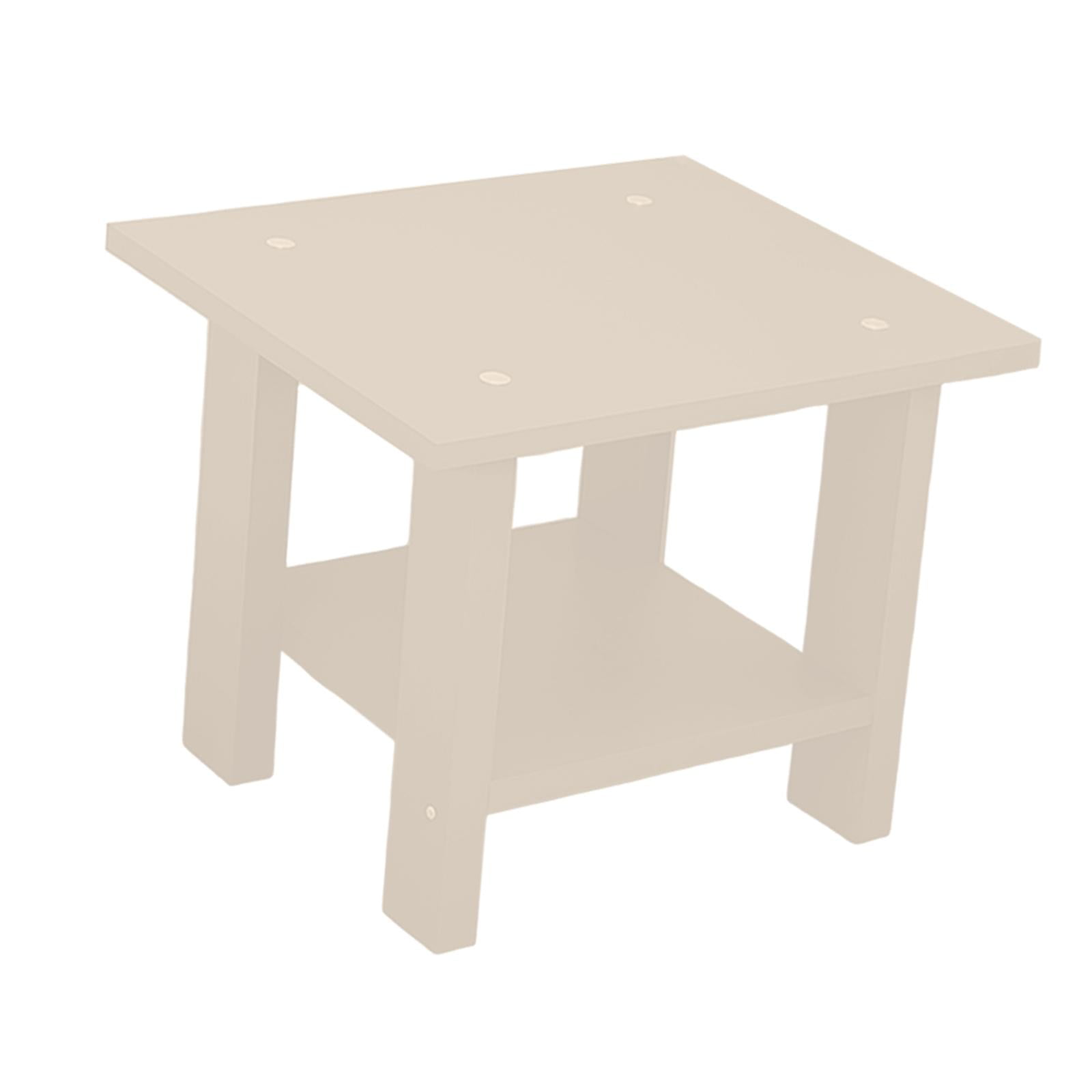 deevoka Wooden Double Layers Side Table for Farmhouse Versatile Modern ...
