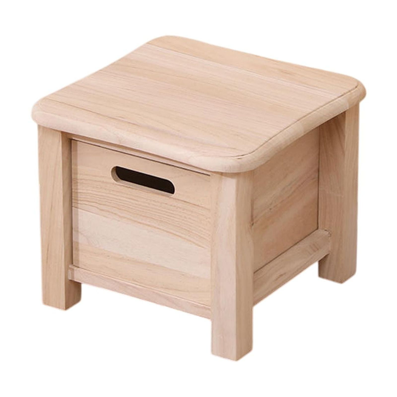 deevoka Wooden Foot Stool with Drawer Bench Foot Rest for Home ...