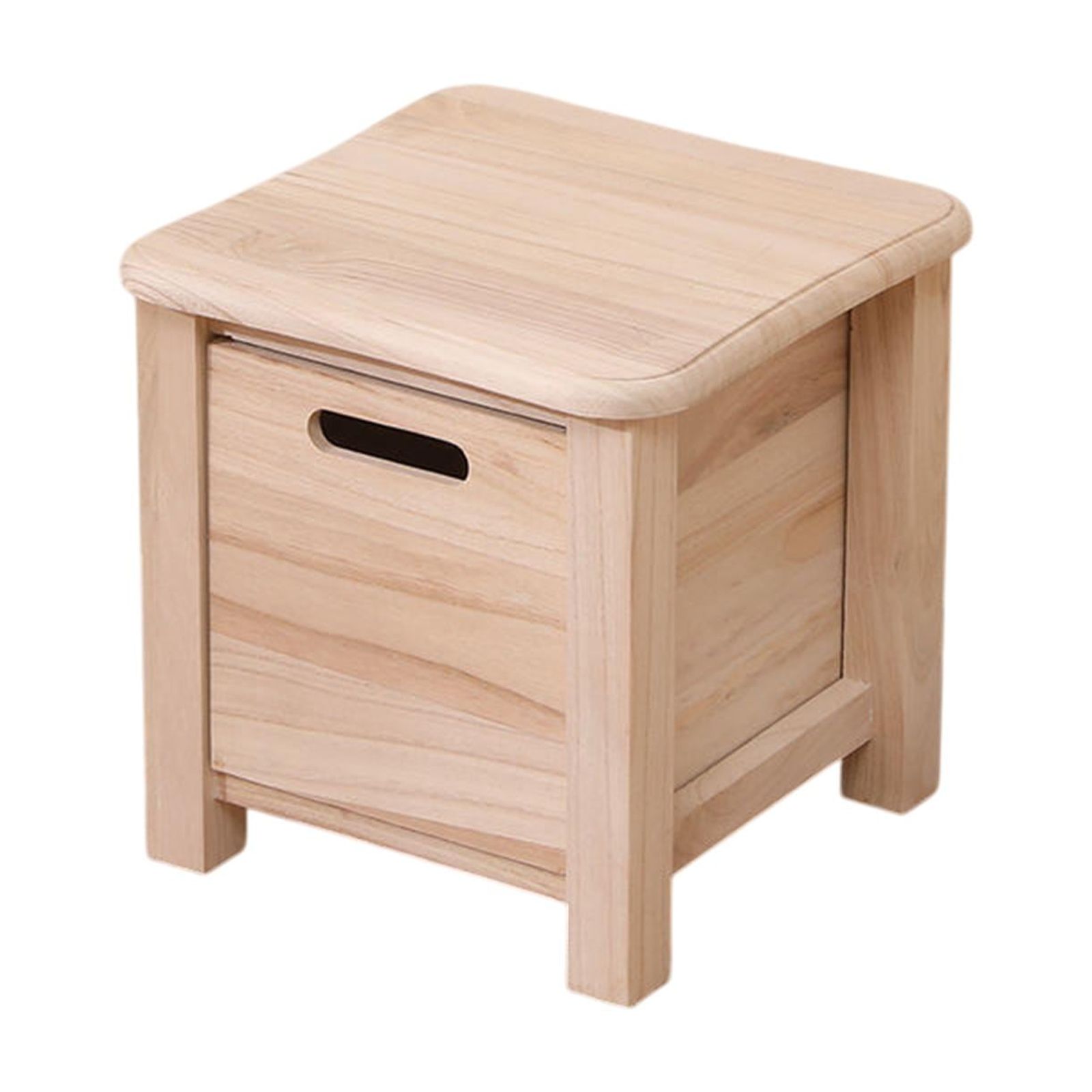 deevoka Wooden Foot Stool with Drawer Bench Foot Rest for Home ...