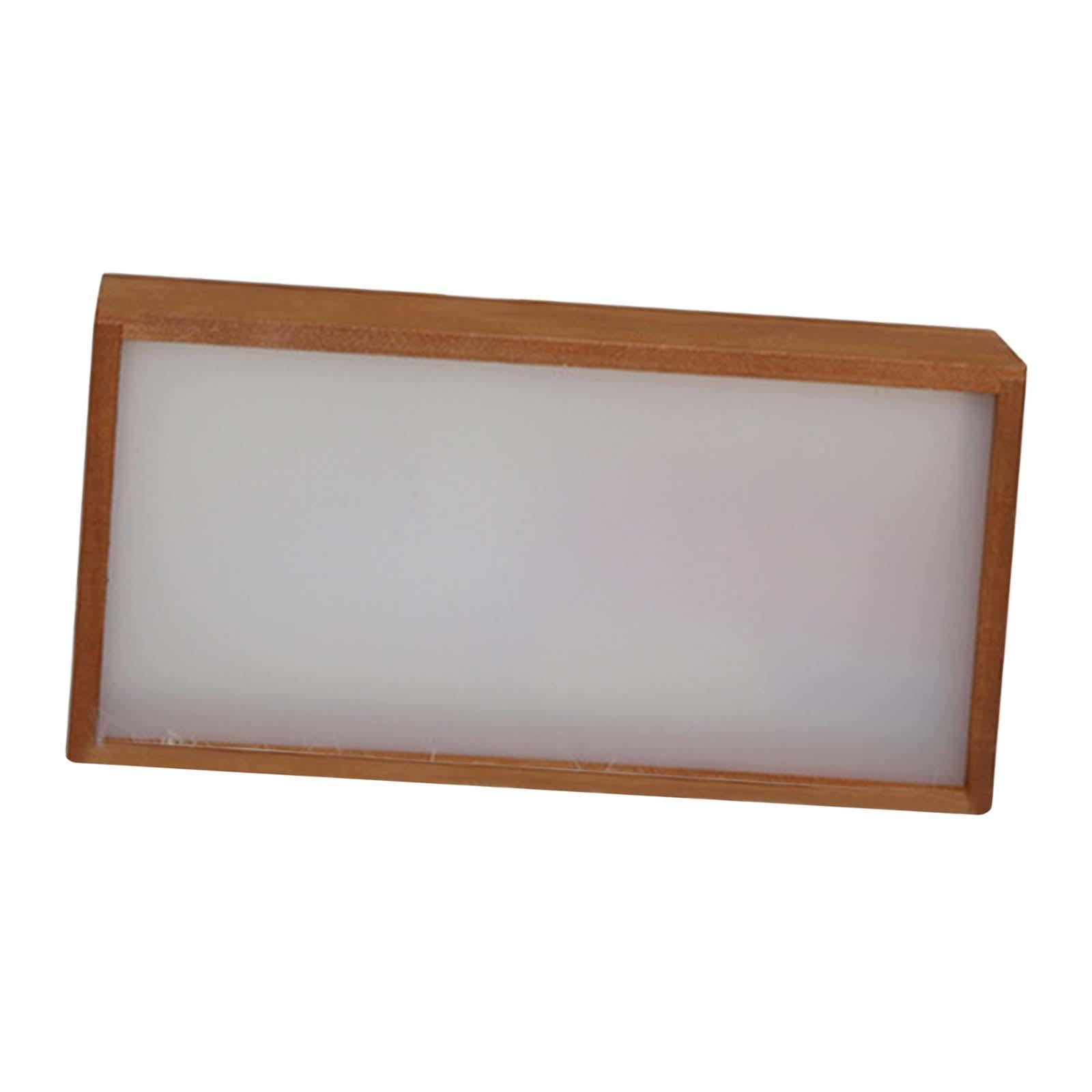 deevoka Wooden Shadow Box Frame with Light Deep Showcase for Photos ...