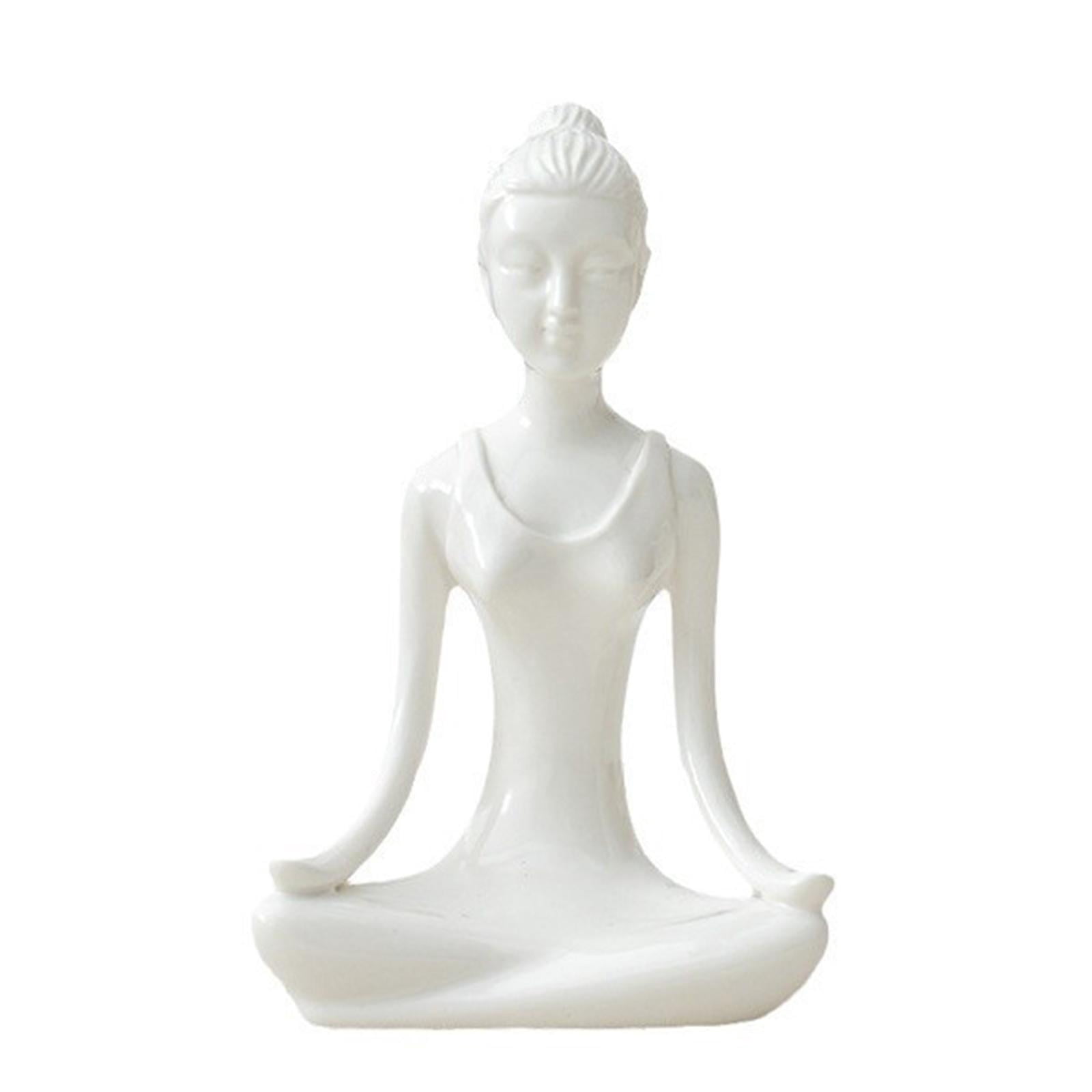 deevoka Yoga Statue Figure Collectible Decorative Female Figurine Yoga ...