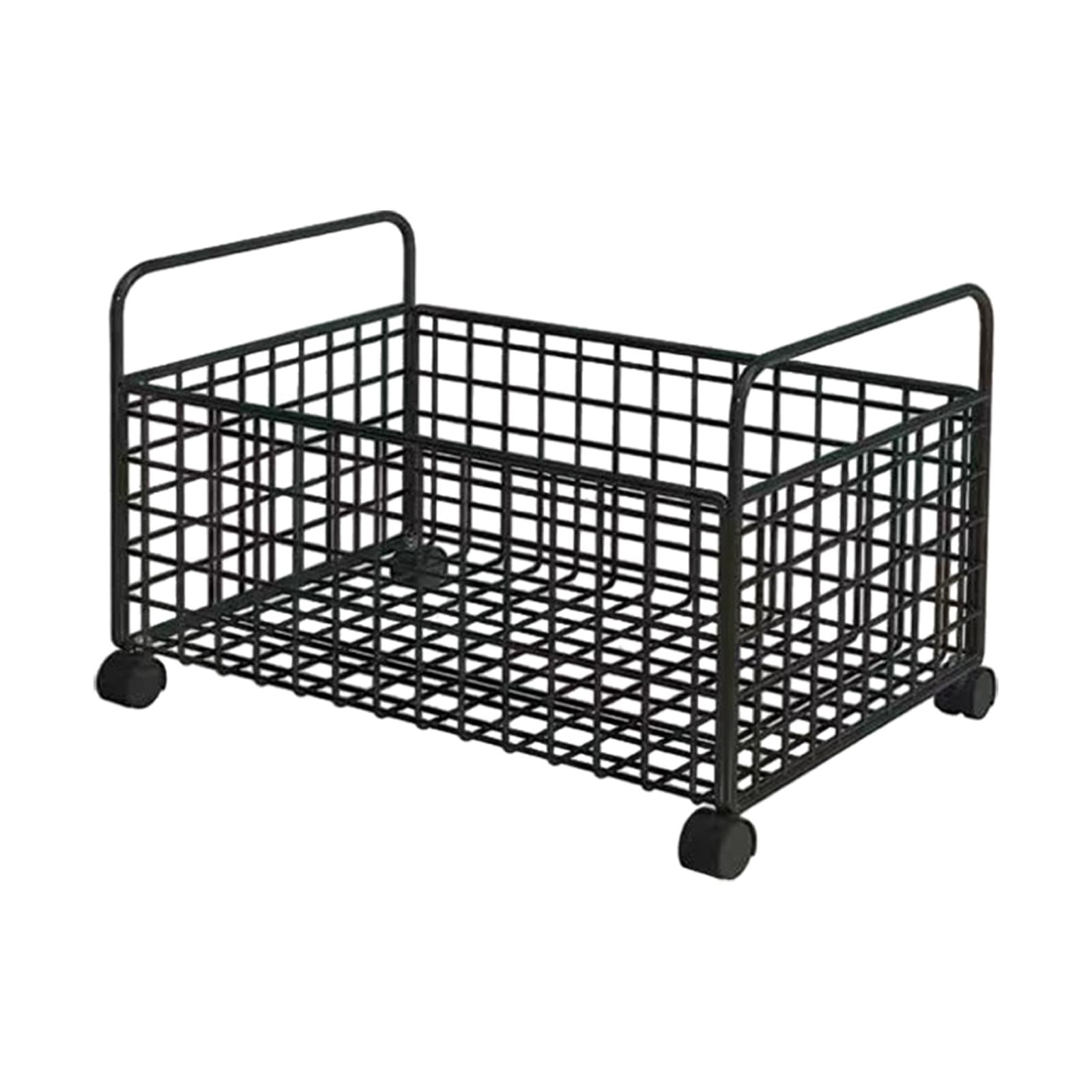 deevoka under Desk Organizer with Wheel Small Utility Cart Office ...