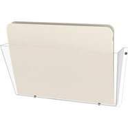 deflecto Unbreakable Wall File Set, Letter, Three Pocket, Clear ...