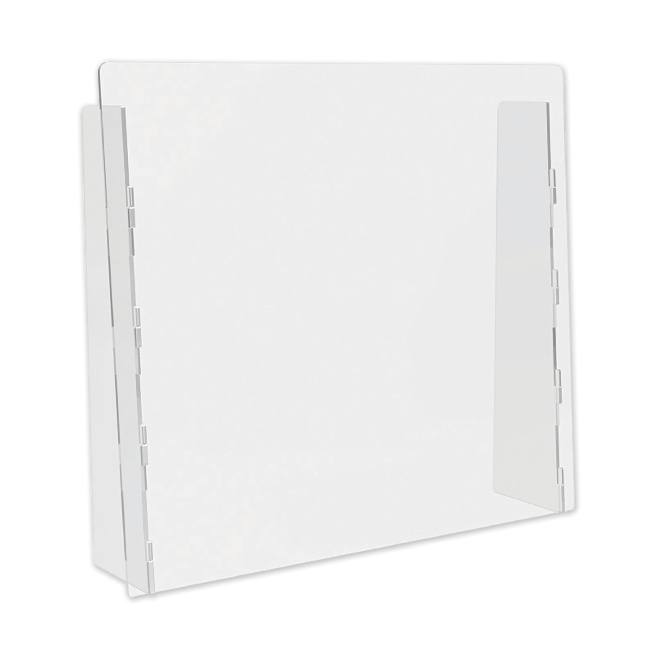 deflecto Counter Top Barrier with Full Shield, 27" x 6" x 23.75 ...