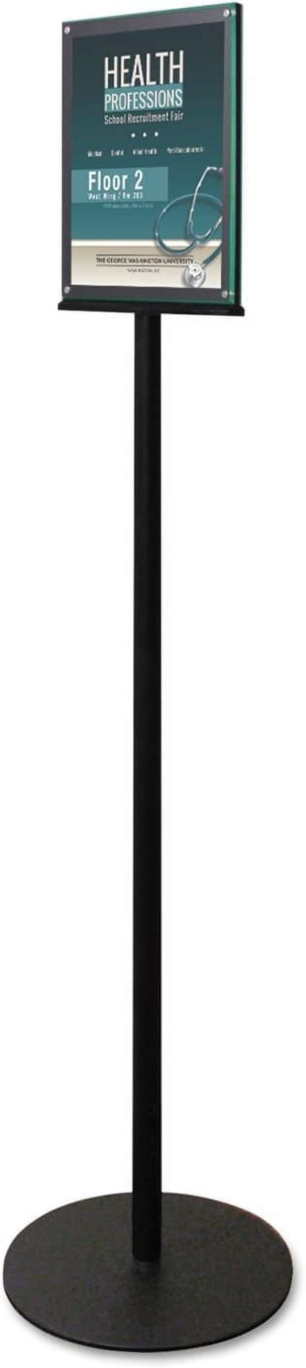 deflecto Double-Sided Magnetic Sign Display, 8.5 x 11 Insert, 56" Tall ...