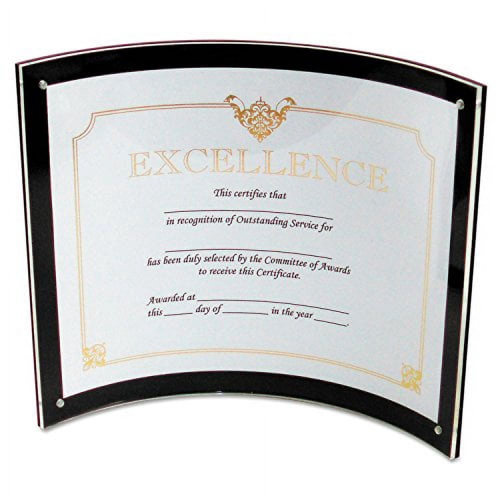 deflecto Superior Image Magnetic Certificate Holder, Plastic, 8-1/2 x ...
