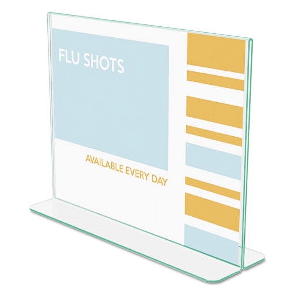 deflecto Superior Image Premium Green Edge Sign Holders, 11 x 8.5 ...