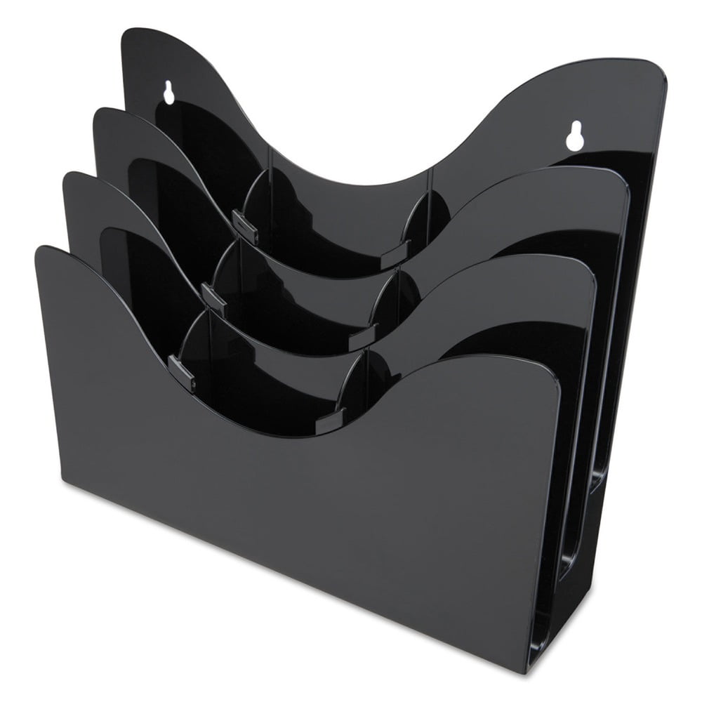 deflecto Three-Tier Document Organizer With Dividers, 14w x 3 1/2d x 11 ...