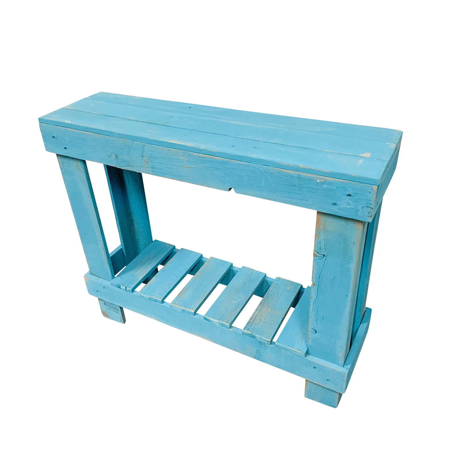 del Hutson Designs Reclaimed Wood Rustic Barnwood Entry Table ...