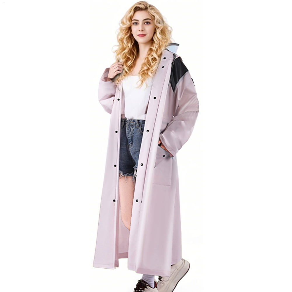 AITOCO Hooded Adult Poncho Reflective Travel Raincoat Waterproof ...