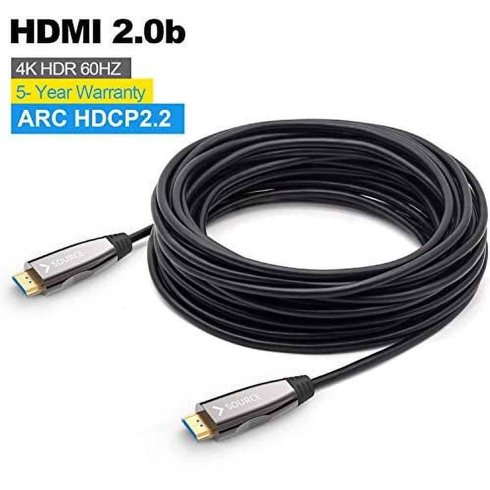delong 100ft fiber optic hdmi cable can handle 4k@60hz uhd at 18.2gbps ...