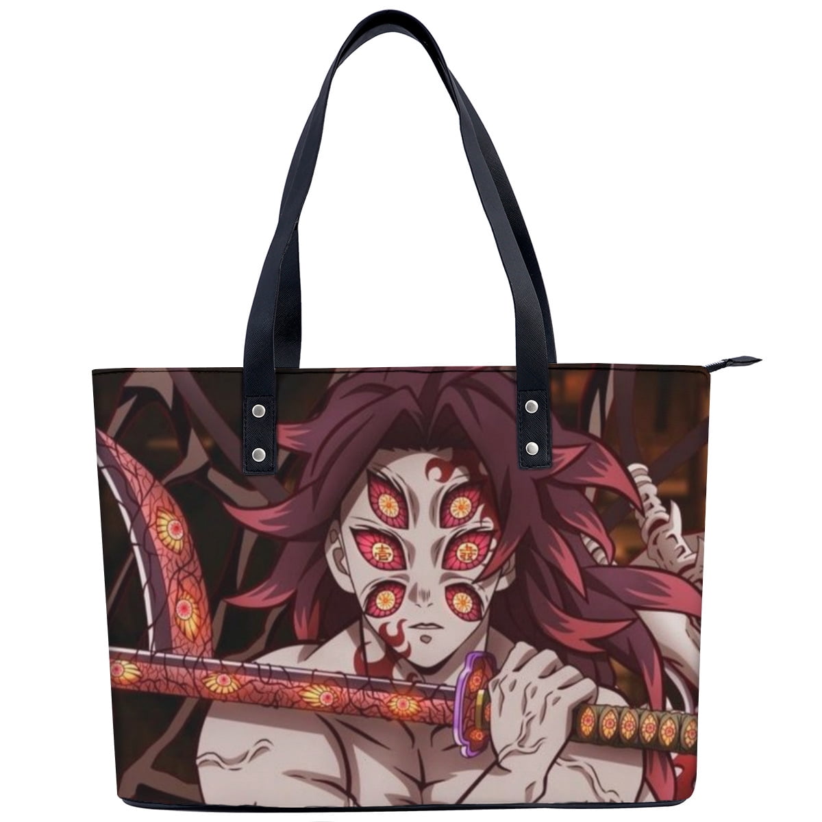 demon slayer Leather Shoulder Bag Shopping Bag Crossbody Bag Casual ...
