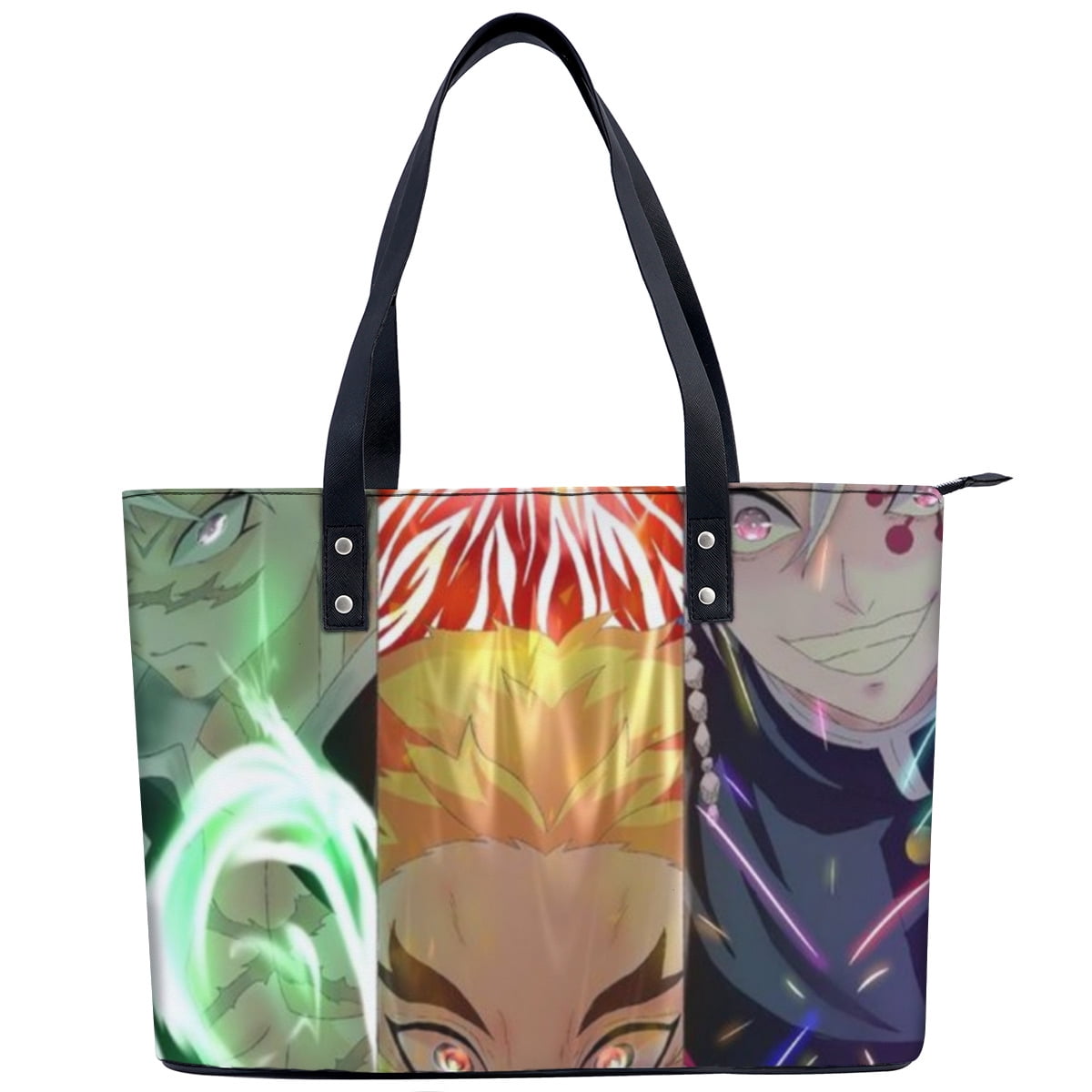 Demon Slayer Leather Shoulder Bag Shopping Bag Crossbody Bag Casual ...
