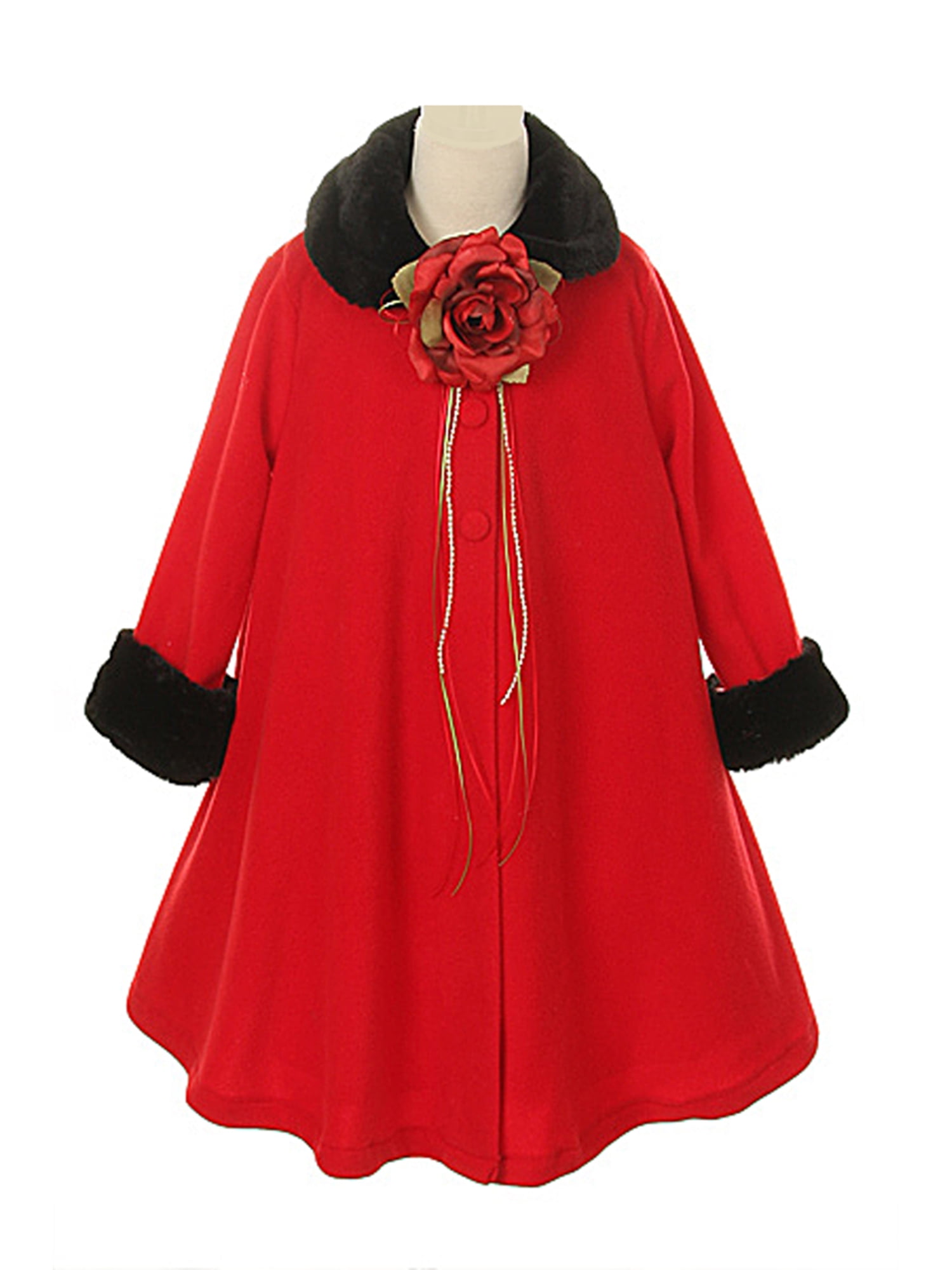 Dempsey Marie Cozy Fleece Long Sleeve Cape Jacket Coat - Walmart.com