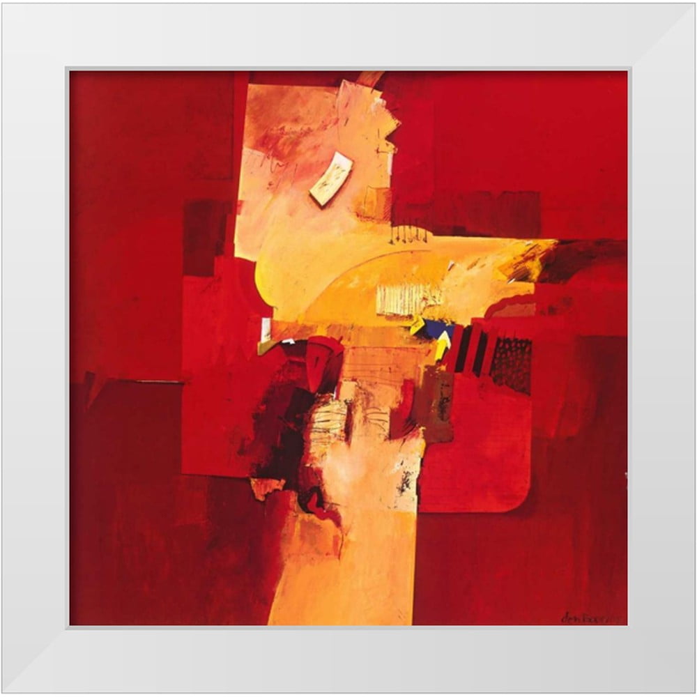 den Boon, Theo 15x15 White Modern Wood Framed Museum Art Print Titled ...