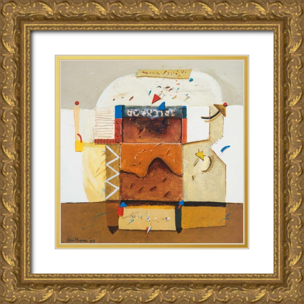 den Boon, Theo 26x26 Gold Ornate Wood Framed with Double Matting Museum ...