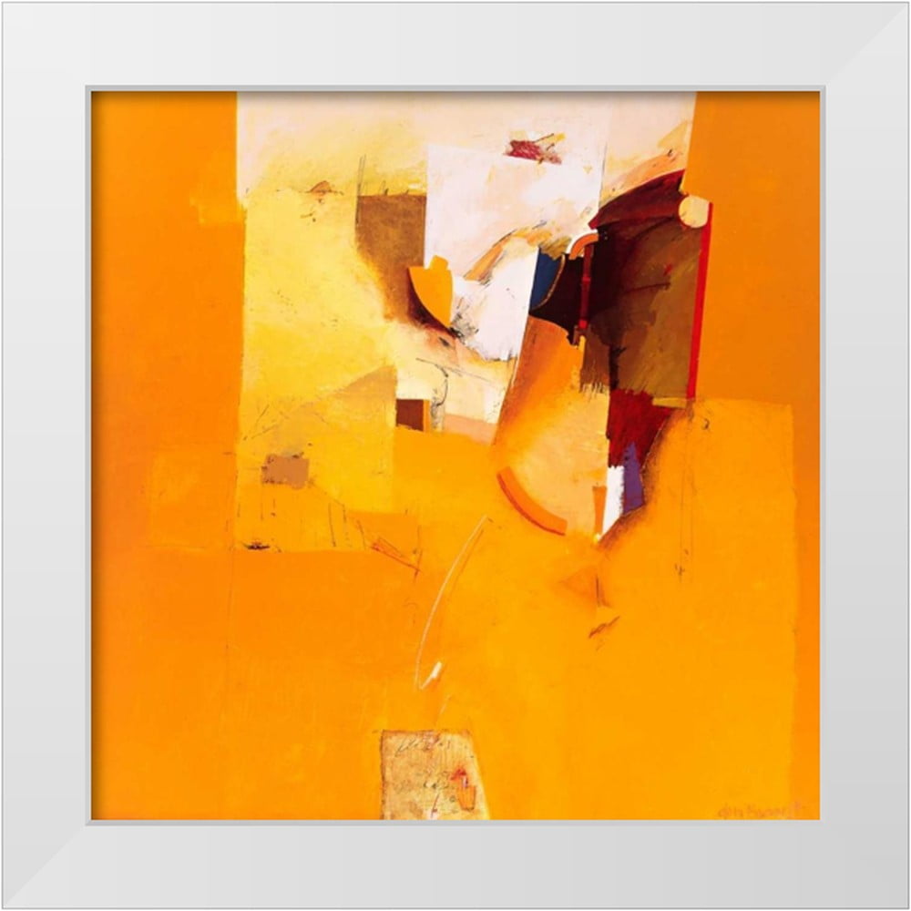 den Boon, Theo 26x26 White Modern Wood Framed Museum Art Print Titled ...