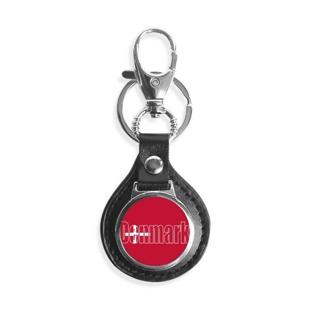 denmark country flag name key link chain keyholder finder hook metal ...