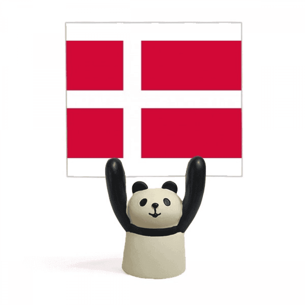 denmark national flag eu country Memo Holder Cartoon Animal Panda Stand ...