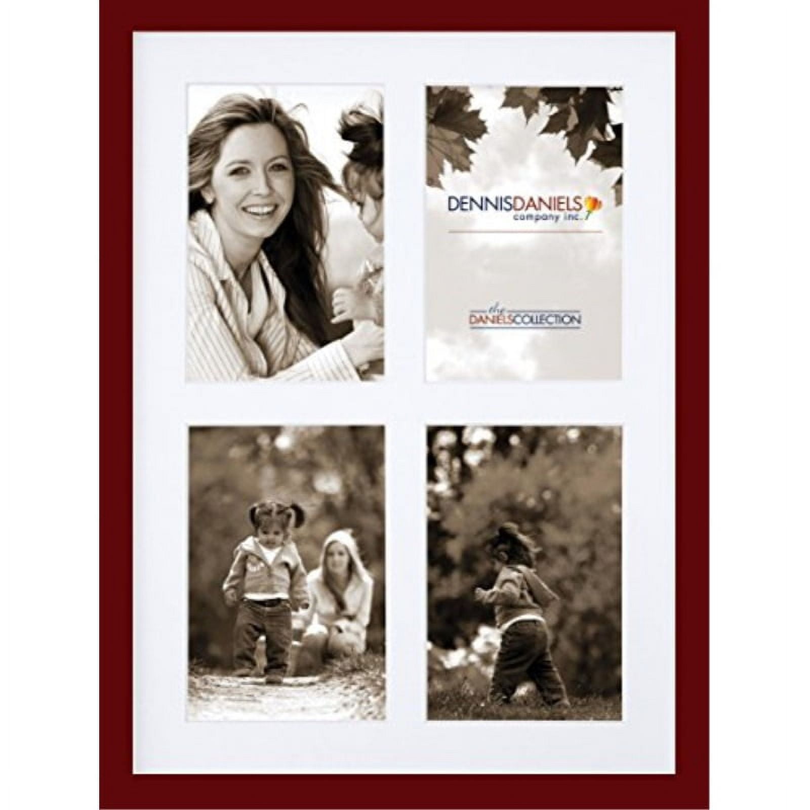 dennis daniels multi-opening mat walnut picture frame (4 pictures), 5 x ...